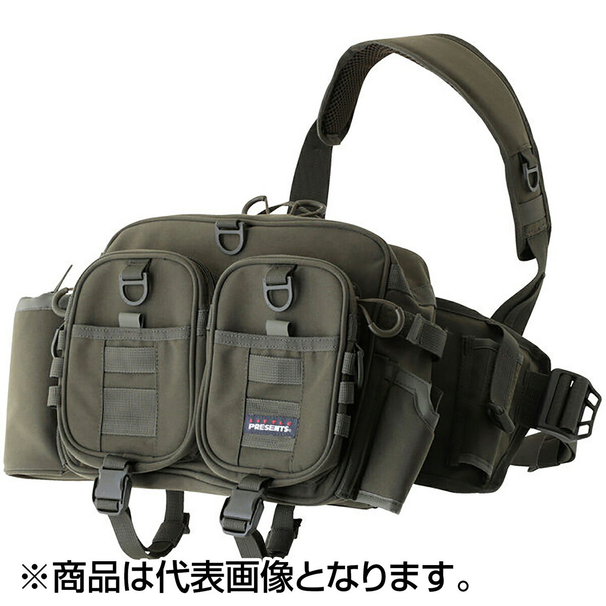 ・収納力に優れたトラウトフィッシング用のランバーパックです。・本体両サイドにはペットボトル＆ボトルホルダー、ウエストベルトにはプライヤーホルダーが装着されています。・下部のストラップにはレインギア等の装着に、またウエストベルトのセンターには...