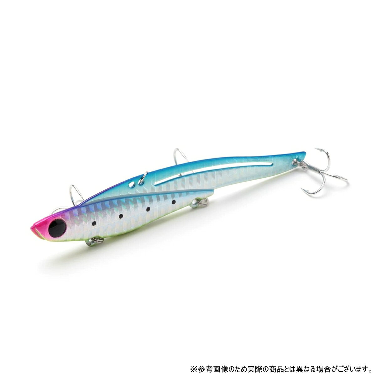 主な対応魚種:シーバス ヒラメ タチウオ アジ サバ ハマチ ヒラマサ サワラ シイラ ブリ タイプ:シンキング 重量:35g / サイズ:115mm カラー:MBP マジックブルピン