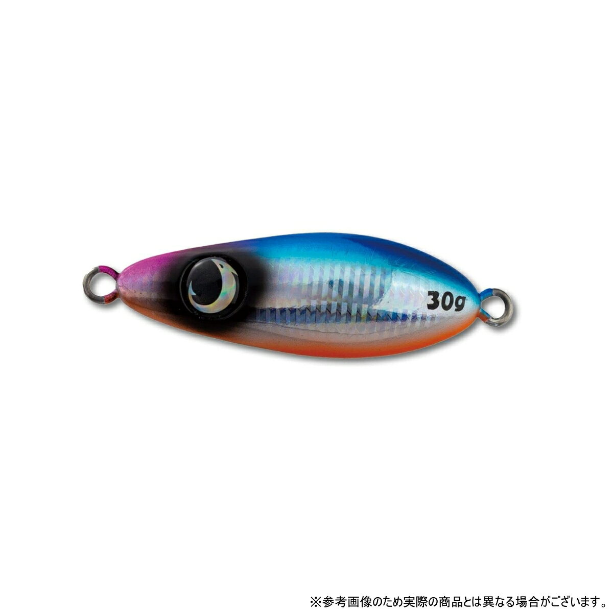 全長:53mm(アイ除く) 重量:30g タイプ:シンキング アクション:ハイピッチワイドスイング レンジ:0〜10m(スキッピング対応可)