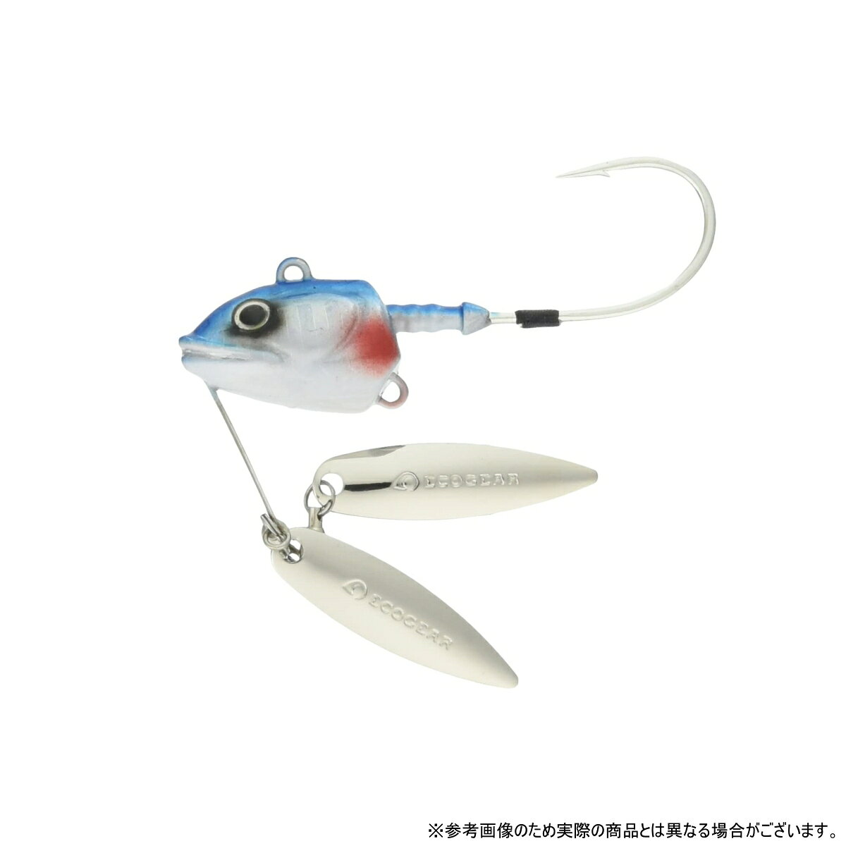 品番:CH01 自重:40g 入数:1個 ふたつのロングリーフブレードにより集魚力あり フラットフィッシュにも使える