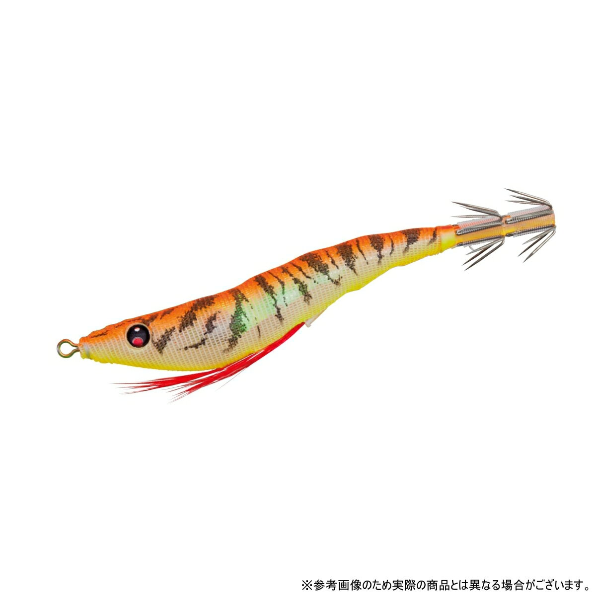 主な対応魚種:ヤリイカ スミイカ マルイカ スルメイカ ケンサキイカ マイカ 使用可能な釣法:イカ釣りエギング 重量:4g / サイズ:80mm カラー:夜光オレンジ LOG ローリングシャフト搭載 ウェーブモーションボディ