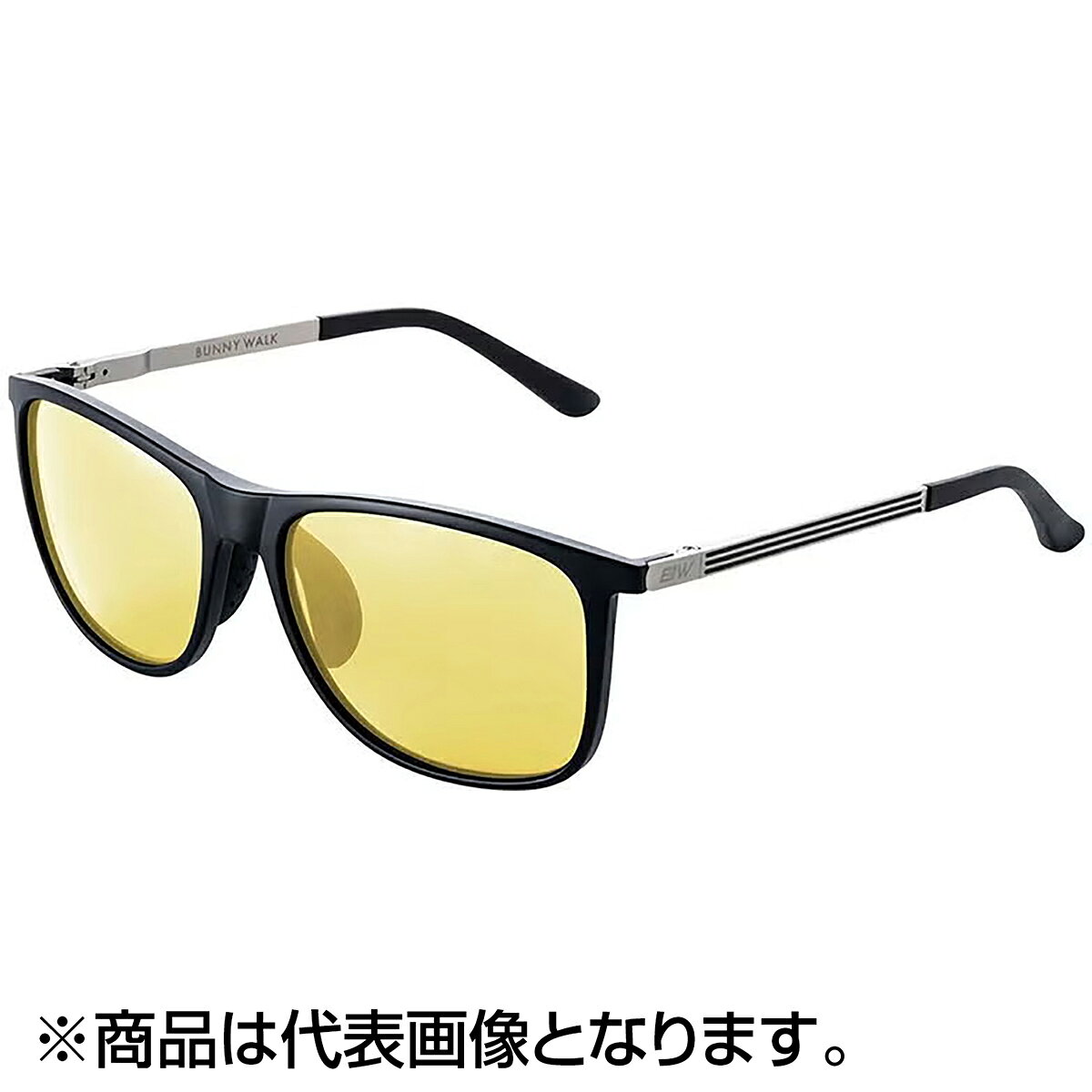 ウェリントン型のレンズシェイプ。タウンユースにも映えるユニセックスモデル。メタリックに輝く金属テンプルのコンビフレーム。ノーズパッドとモダンは調整可能。【ナイトグラス】・可視光線透過率：83%・99.9%以上UVカット・レンズ両面に反射防止...