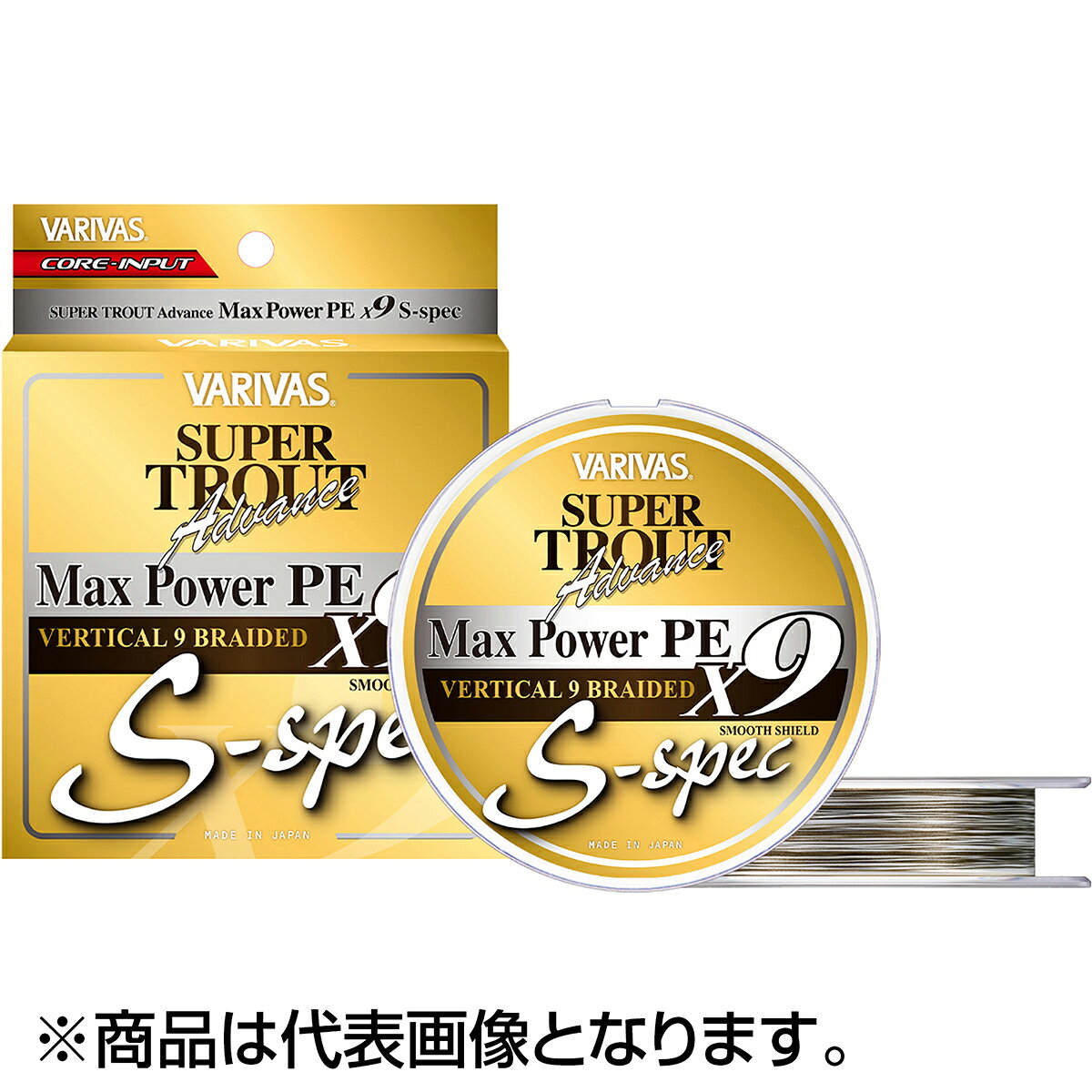 「マックスパワーPE X9」＋「S-spec」がより戦略的かつテクニカルなアプローチを可能にする【S-spec（Smooth Shield加工）】高撥水＋超低摩擦を生む独自のフリクションガード表面構造を形成し、通常のPEラインよりも浮力を維...