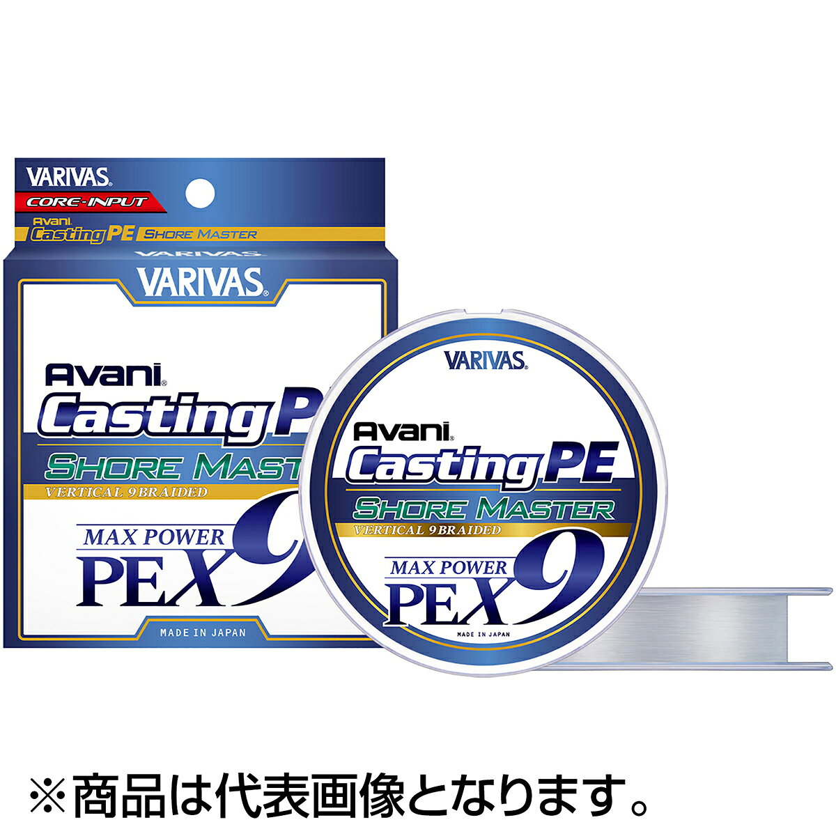 低伸度＆高強度＆適度な張りが至高のショアキャスティングへ導くCORE-INPUT製法CORE-INPUT製法により、適度な張りとワンランク高い耐久性を実現。ガイド絡みやエアノットなどのライントラブルを激減させ、わずかなチャンスも逃がしません...