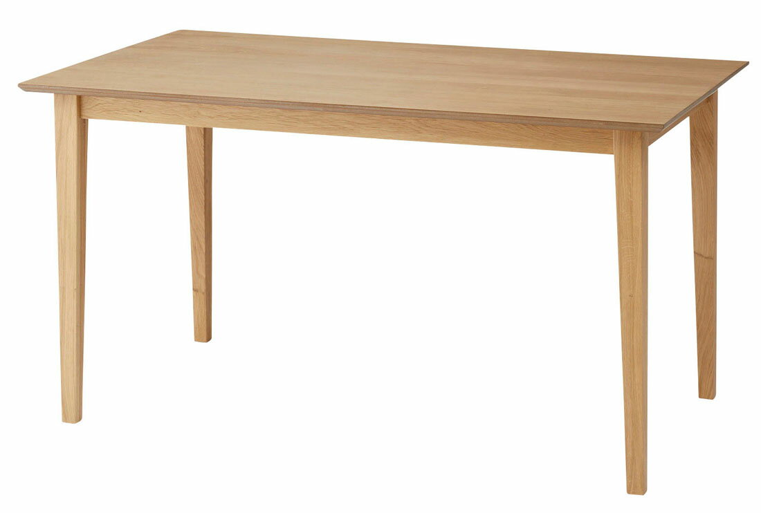 【メーカー直送のため、北海道、沖縄、離島へのお届けは出来ません。】 ＊こちらは【幅135cm/省スペースタイプ 四人掛け/ダイニングテーブル】の単品販売ページです。 ＊椅子等は別売りです。 木目の表情を活かした天板 シンプル 高いデザイン性...