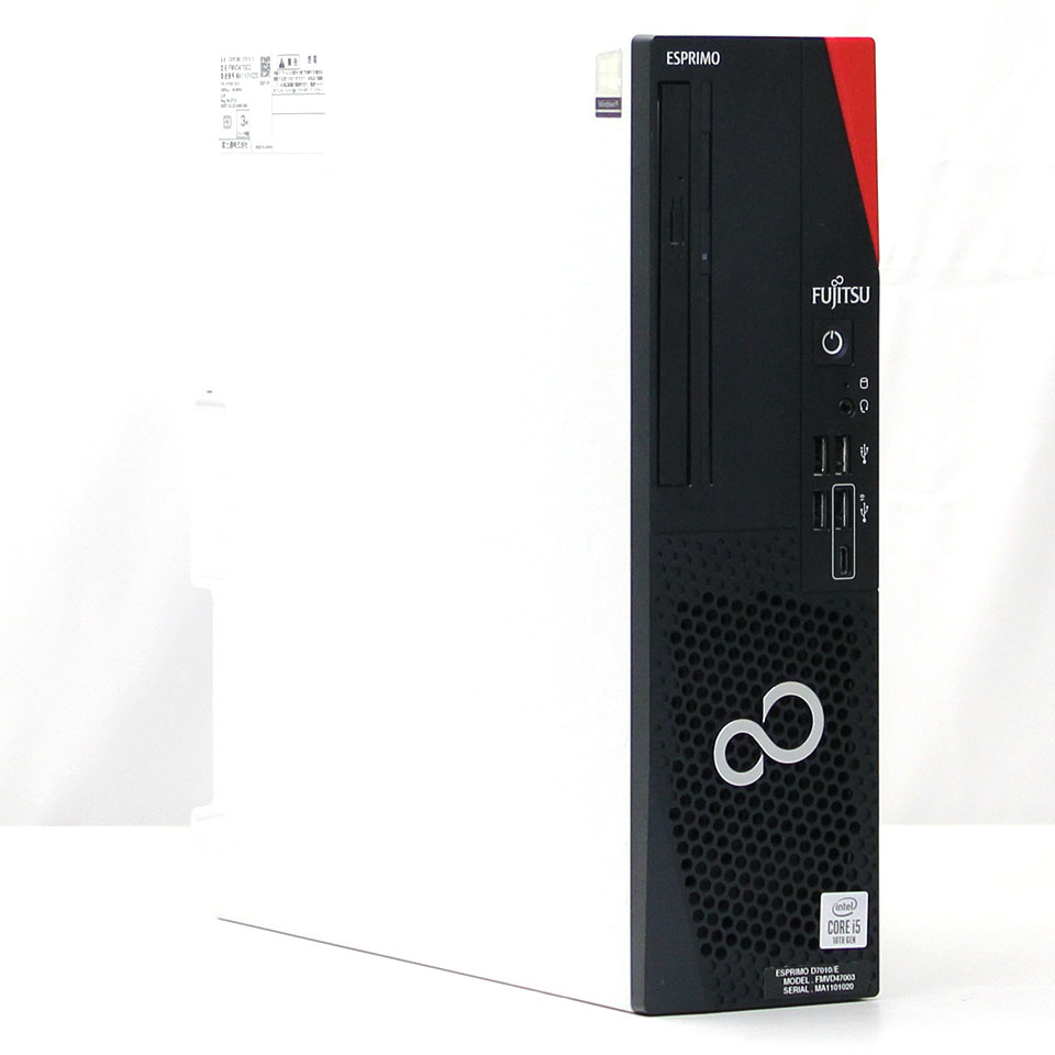 CPU：Core i5 10500メモリ：16GB(DDR4-2666)ストレージ：M.2 256GBドライブ：DVD-ROM内蔵無線LAN：無線LANなしOS：Windows11 Pro (インストール済)Office：Office 20...