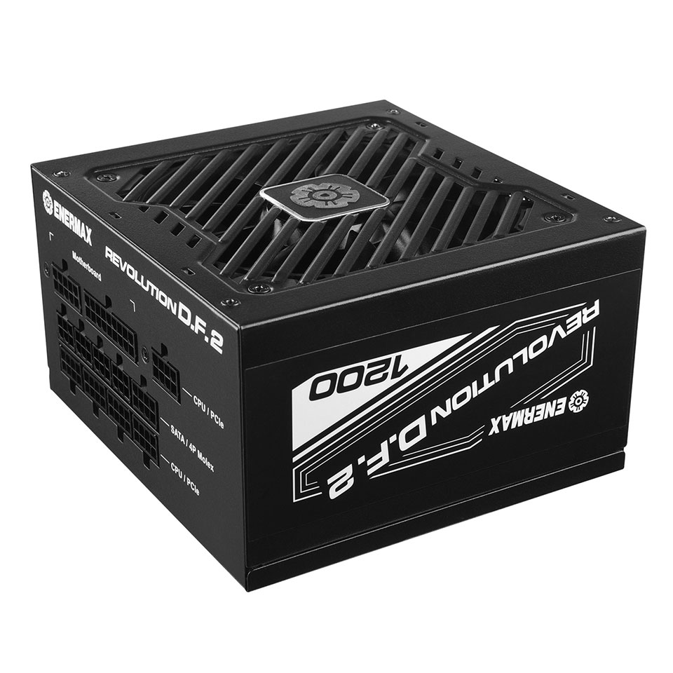 REVOLUTION D.F. 2 80 PLUS Gold フルモジュラー電源ユニット 1200W・ATX3.0/PCIe 5.0対応・コンパクトサイズの高出力電源・フルモジュラー 80 PLUS Gold認証・最大200%の電力エクスカ...
