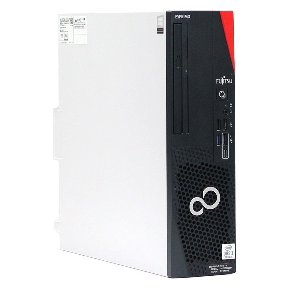 CPU：Core i3 10100メモリ：8GB(DDR4-2666)ストレージ：M.2 256GBドライブ：DVD-ROM内蔵無線LAN：無線LANなしOS：Windows11 Pro (インストール済)Office：Officeは付属し...