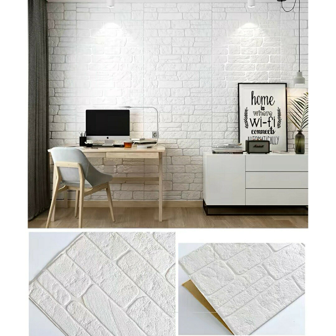 商品説明◆状態：新品◆材質：XPEエコ フォーム◆50枚 70x70（cm)◆裏面に粘着性があり、はがすと、壁に貼ることができる3D壁紙◆防水 汚い防止 カビ防止◆貼り付け方は簡単。各場所に適用！◆手作業での採寸の為、若干誤差がある場合があ...