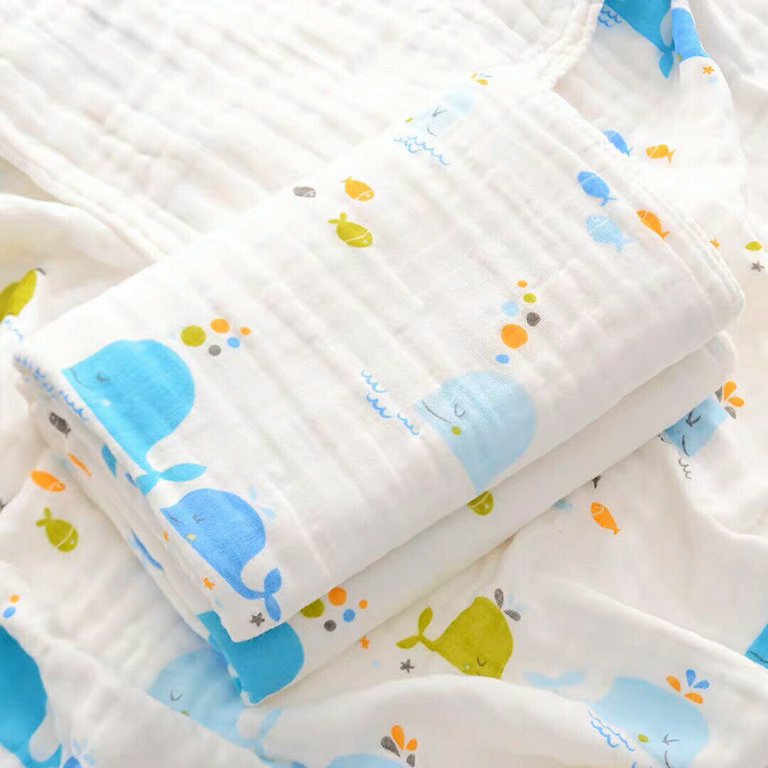 商品説明ガーゼを6層に重ねることで、ふんわりし、寒い時は保温性があり、暑い時は汗を吸収してもすぐに乾きさらさらになります。110×110センチの大きなサイズなので、敷布団のカバーとしても、もちろん掛け布団として！！ベビーカーの下に敷いたり、...