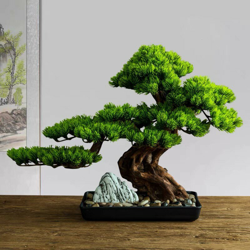 20220729-39　インテリアグリーン 高級模造迎客松盆栽 置物 禅意迎客松盆栽装飾品 人工観葉植物20220729-39　インテリアグリーン 高級模造迎客松盆栽 置物 禅意迎客松盆栽装飾品 人工観葉植物2商品情報商品説明葉の材質：エコ...