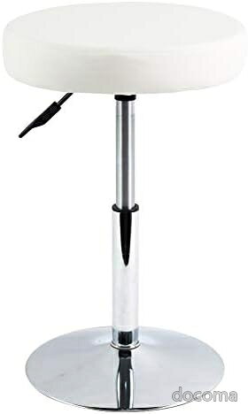 商品の特徴・仕様: 高さ：約39〜53cm 座面サイズ：直径33.7×厚6.6cm、梱包サイズ：36cm×33cm×16cm・材質: PUレザー、防水、金属脚、耐荷重約100kg・商品説明: バー、美容院、エステサロンなどで業務用としても好...