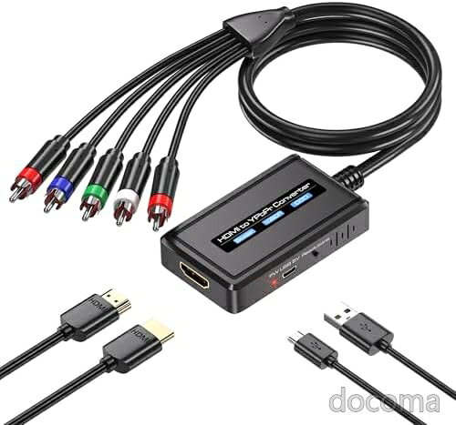 商品の特徴・【HDMIケーブルとコンポーネントケーブル付属】このHDMI toコンポーネントスケーラーコンバーターには、HDMIケーブルとコンポーネントケーブルが付属しているため、別途ケーブルを購入する必要はありません。パッケージ内容：HD...
