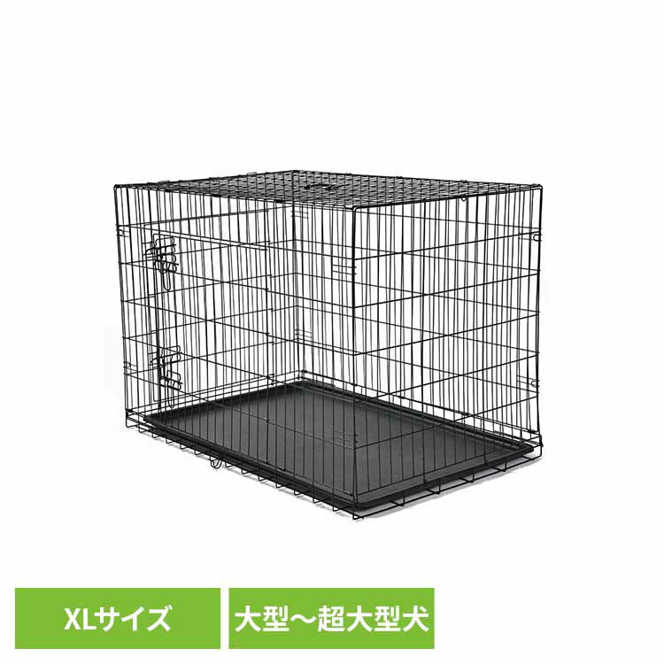 移動に便利なペット用の折りたたみケージです。大型犬～超大型犬用。・コンパクト収納ドライブや通院、お留守番にも必要なときにサッと組み立て折りたたむとコンパクト！持ち運び・収納にもうれしいサイズ・軽くて丈夫スペース広々、なのに軽量●商品サイズ（...