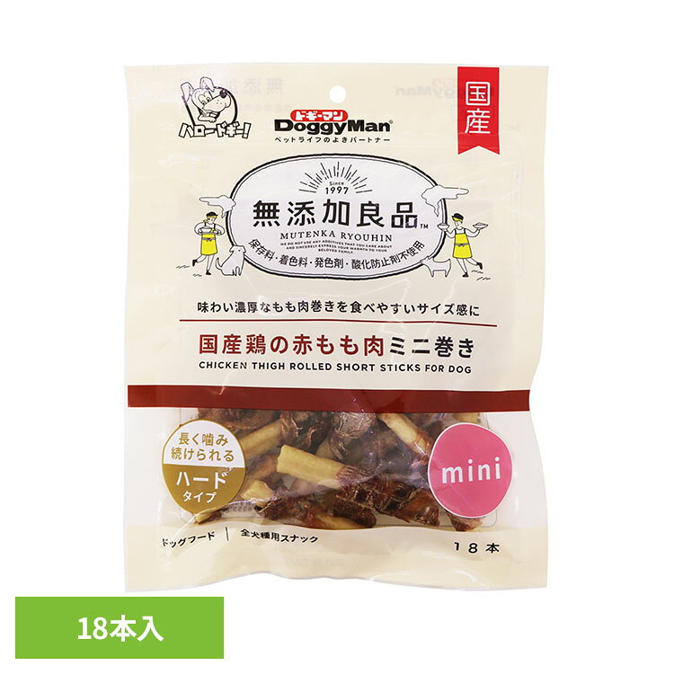 魚と鶏の軟骨が入った噛みごたえあるミニサイズのスティックに、赤いもも肉を巻きつけました。※リニューアルに伴い、パッケージ・内容等予告なく変更する場合がございます。予めご了承ください。●内容量18本●原材料鶏肉（もも肉、胸肉、ササミ、軟骨）、...
