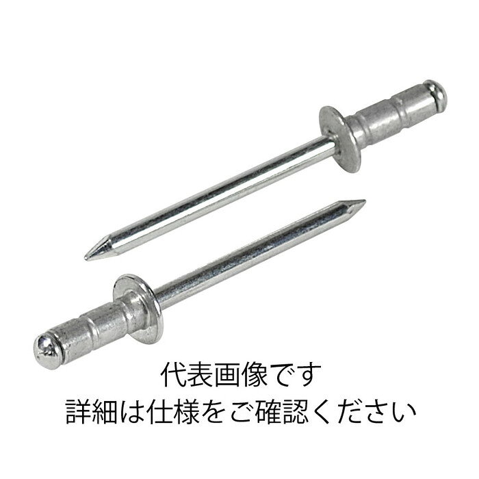 エビ APリベット エコBOX 300本入 AP54EB 【　仕様　】 ●ボディ径(フランジ)：φ4.0mm●ボディ長(フランジ)：10.5mm●リベット径：φ8.0mm●リベット長：1.3mm●シャフト径(マンドレル)：φ2.4mm●かし...