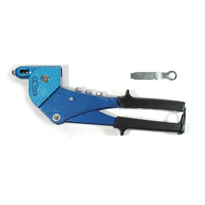 エビ ハンドリベッター HR005A 【　仕様　】 ●リベット使用範囲(φmm)：2.4、3.2、4.0※1、4.8※2●使用ジョー：小(JS)●全長(mm)：275●質量(g)：750●備考：回転型 【　特長　】 ●ヘッドが360°回転し...