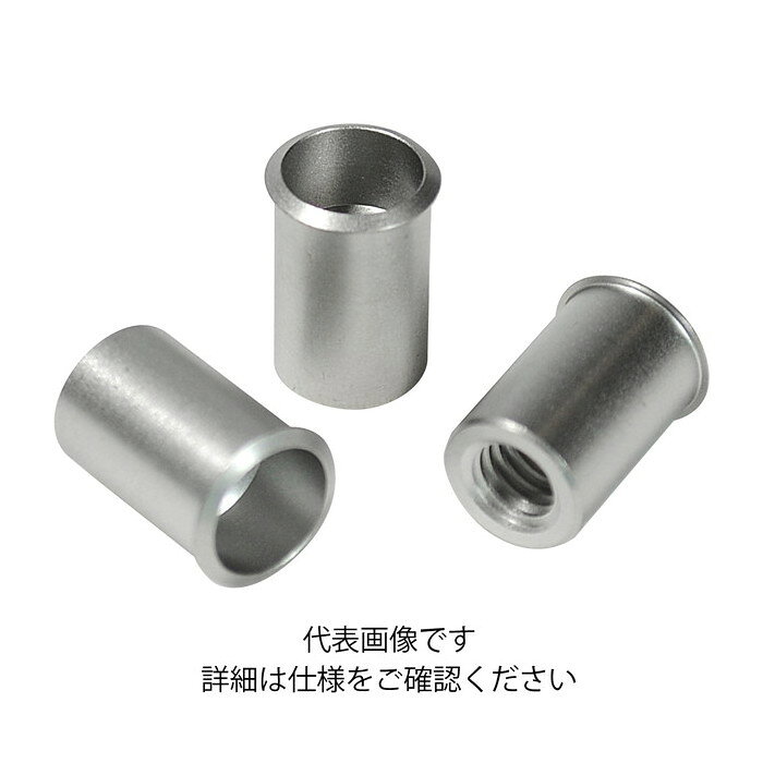 エビ ナット 200本入 NTK3M15 【　仕様　】 ●形状：スモールフランジ●適合ネジ：M3×0.5●かしめ板厚：0.5〜1.5mm●下穴径：φ5.1mm●せん断強度(kN)：8.9●トルク強度(N・m)：2.9●全長：8.7mm●フラ...