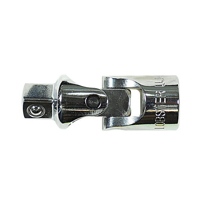 エビ ユニバーサルジョイント UJ4000 【　仕様　】 ●差込角：12.7(1/2")mm●全長(mm)：70.5●径(mm)：25 【　特長　】 ●ソケットとラチェットハンドルの間に接続して、角度をつけた斜め作業ができます