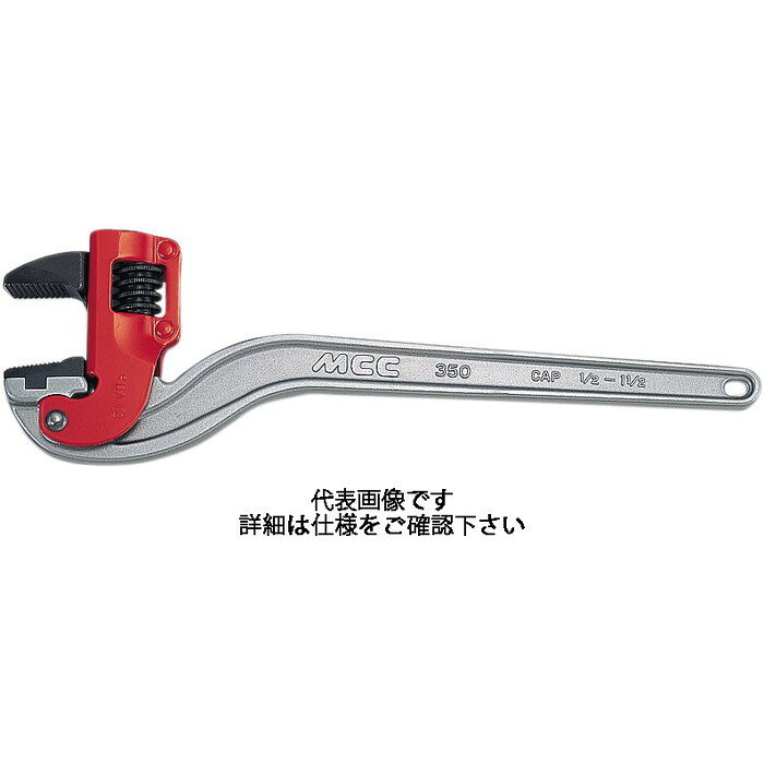 コーナーレンチ アルミ白・エンビ被覆鋼管用DA 900 CWVDA900 【　仕様　】 ●サイズ：900mm●適用される管の呼び寸法：(A)表示：80●被覆のスベリ許容トルク：588N・m●くわえられる管の呼び寸法：65A〜100A●口開き...