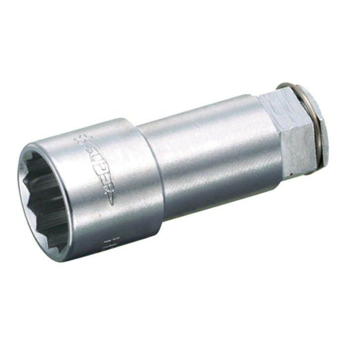 HSソケット 対辺24mm HSN24 【　特長　】●狭い所、深い所のボルト・ナットの締め付けにラチェットレンチ、60度めがねレンチ等に差し込んでご使用ください●ニッケルクロムめっき仕上 【 仕　様 】●呼び：24●差込角(mm)：凸(六角...