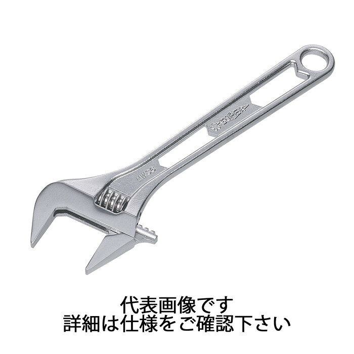 ワイドモンキレンチ(軽量薄型) 口開0〜36mm MWM36 【　特長　】●口開きはワンサイズ上のワイドタイプ●軽量薄型で作業性抜群●軽量タイプでありながら強度はJIS.H級をクリア●狭い箇所でのナット締め作業に最適 【 仕　様 】●呼び：...