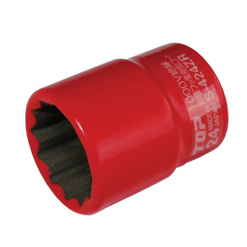 絶縁ソケット(差込角9.5mm) S-312ZR 【　特長　】 ■最大使用電圧240V、1500V×30秒絶縁試験済み 　※既存の絶縁工具、他社品とは接続できません、当社の絶縁工具と組み合わせてご使用ください 　※240V以下の活線作業でご...