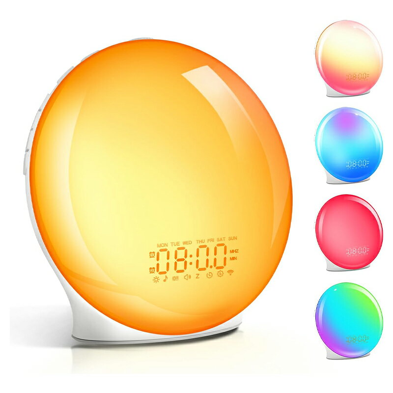 【光目覚まし時計×フルスクリーン】 お目覚めに関する悩みを抱いたことがございますでしょうか。家にこの目覚まし時計 光一台あれば、その悩み全部なくなります。たとえ冬の真っ暗な朝でも、時計の日出モードの光で本物の太陽を浴びるような感覚をもたらし...