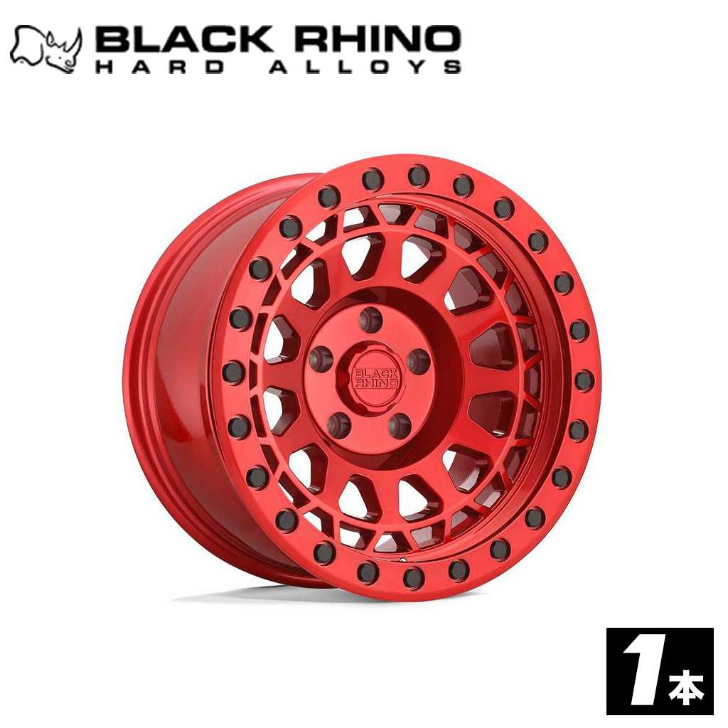 ●商品について●BRAND(読み)Black Rhino(ブラックライノ)正規品商品内容 17インチ アルミホイール(1本)適合車種 汎用材質 アルミフィニッシュ CANDY RED W/ BLACK BOLTS(キャンディーレッド)付属品...