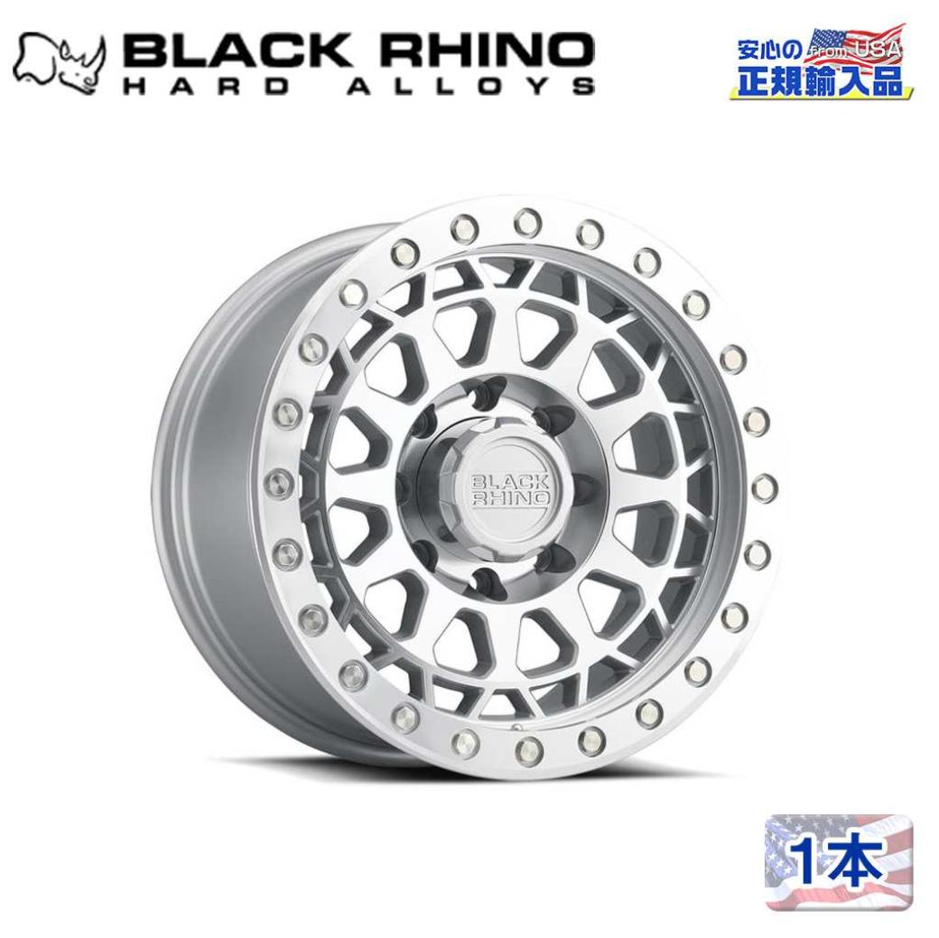 ●商品について●BRAND(読み)Black Rhino(ブラックライノ)正規代理店商品内容 17インチアルミホイール(1本)適合車種 汎用 適合年式・型式 材質 アルミフィニッシュ SILVER W/MIRROR FACE & LIP E...