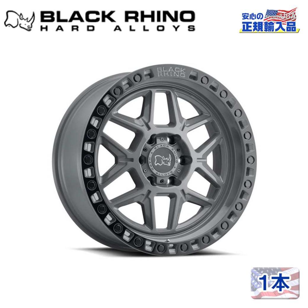 ●商品について●BRAND(読み)Black Rhino(ブラックライノ)正規代理店商品内容 18インチアルミホイール(1本)適合車種 汎用 適合年式・型式 材質 アルミフィニッシュ BATTLESHIP GRAY W/BLK LIP ED...