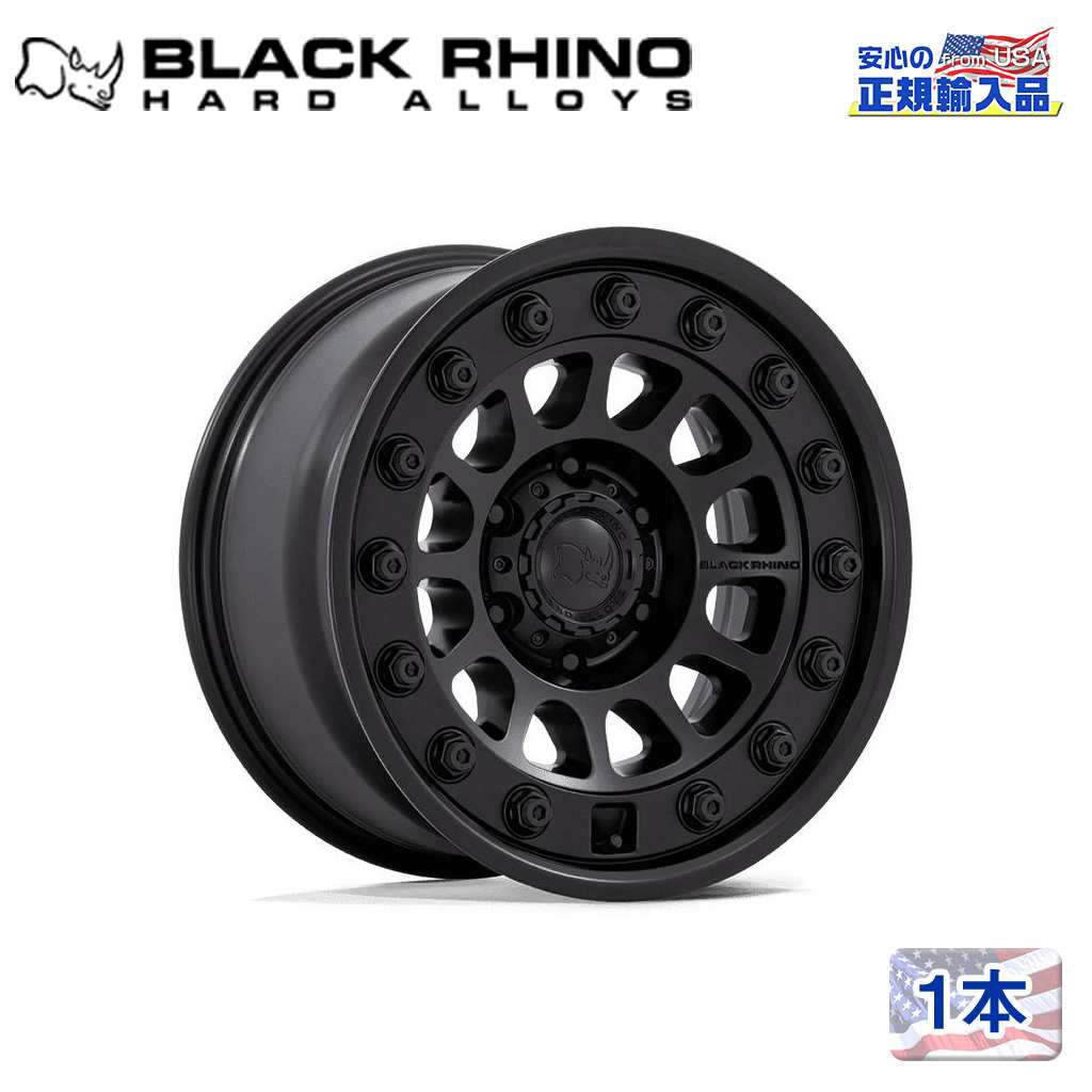 ●商品について●BRAND(読み)BLACK RHINO(ブラックライノ)正規品商品内容 17インチホイール(1本)適合車種 汎用 適合年式・型式 材質 アルミフィニッシュ MATTE BLACK/マットブラックフィニッシュ説明 付属品 -...