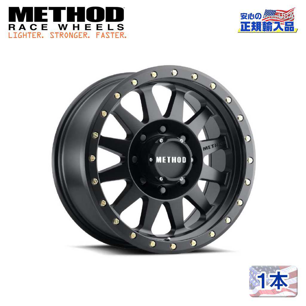 ●商品について●BRAND(読み)Method Race Wheels(メソッドレースホイール)正規代理店商品内容 15インチアルミホイール(1本)適合車種 汎用 適合年式・型式 材質 アルミフィニッシュ ブラックフィニッシュ説明 -付属品...