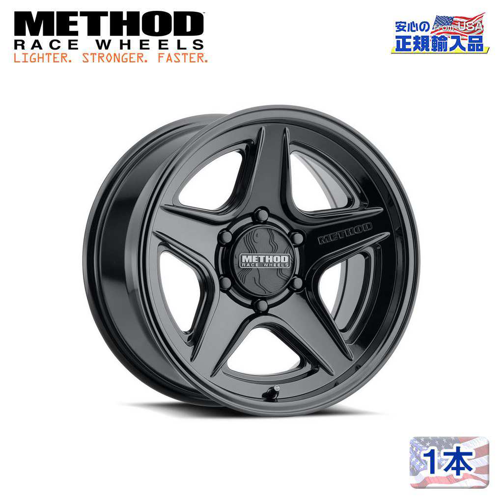 ●商品について●BRAND(読み)Method Race Wheels(メソッドレース)正規代理店商品内容 17インチアルミホイール(1本)適合車種 汎用 適合年式・型式 材質 アルミフィニッシュ グロスブラック/GLOSS BLACKフィ...