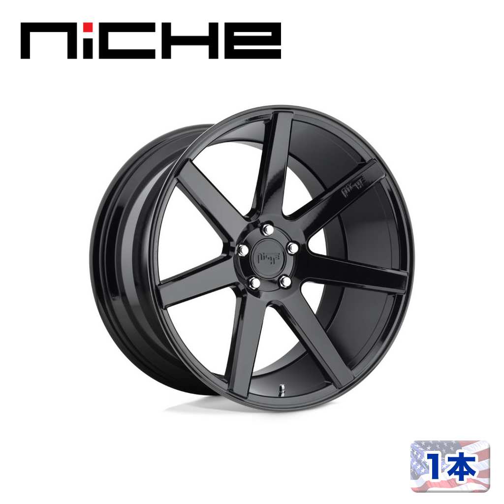 ●商品について●BRAND(読み)NICHE(ニッチェ)日本総代理店商品内容 19インチアルミホイール(1本)適合車種 汎用 適合年式・型式 材質 アルミフィニッシュ GLOSS BLACK（グロスブラック）フィニッシュ説明 -付属品 -メ...