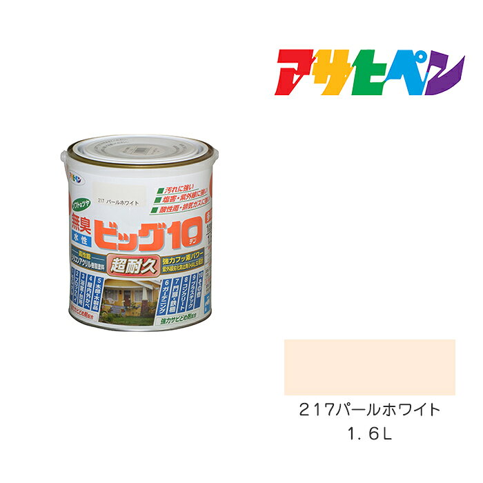 いろいろなところに塗れる万能型塗料 1回塗り 半ツヤ フッ素樹脂配合水性シリコンアクリルエマルション樹脂塗料 特長 ●特殊フッ素樹脂、反応硬化型シリコン変性アクリル樹脂、紫外線劣化防止剤（HALS）の相乗効果により、汚れにくく、耐久性が格段...