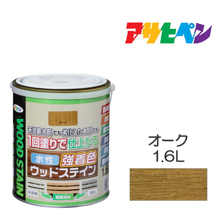 着色力が強く、1回塗りで仕上がる木部専用塗料 特長 ●隠ぺいが高く1回塗りで仕上がる水性・低臭タイプの木部専用塗料です。 ●木目を生かした美しいステイン仕上げができ、日光や雨に強く耐候性に優れています。 ●防腐・防カビ・防藻・防虫効果があり...