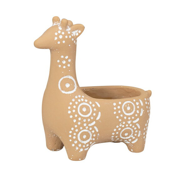 かわいい動物たちのポットがお部屋を楽しくします。 サイズ：14.5×7×H15cm　穴なし エイチツーオー 【陶器製品(植木鉢等）に関する特徴と注意事項】 植木鉢、鉢皿など、販売する陶器製品は、 海外の職人による手仕事の工程を含む工場生産に...