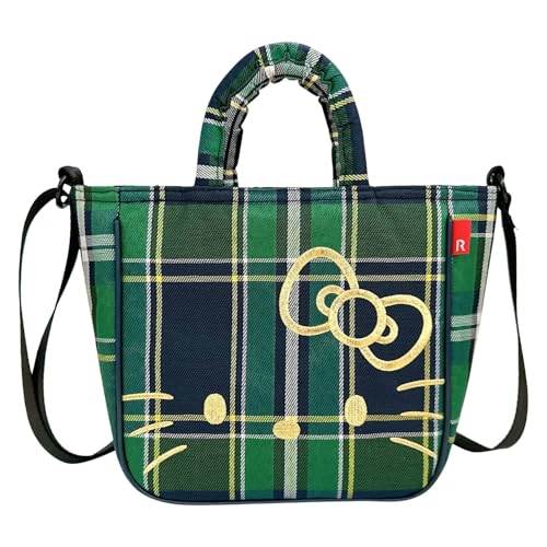 仕様 Hello Kitty×ROOTOTE。愛らしいハローキティのデザインが気分を高めてくれます。 タータンチェックにゴールドカラーの糸でキュートなフェイスとリボンを刺繍。 ハリ感ある生地で、軽量ながら程よいきちんと感が魅力。 落ち着いた...