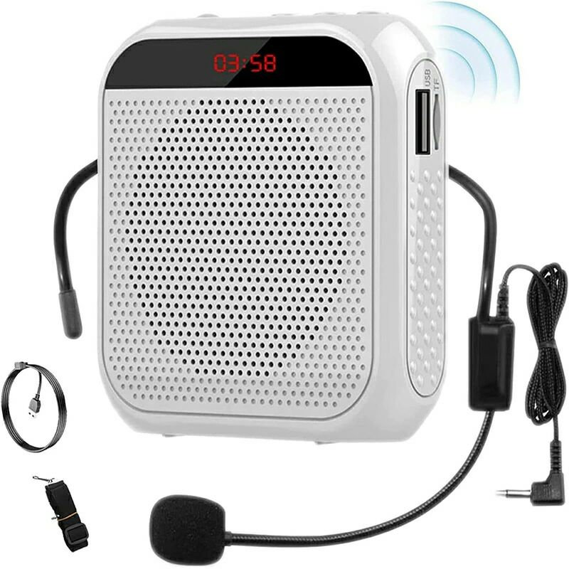 商品説明 〔商品名〕 拡声器 ポータブル拡声器 USB充電式 ハンズフリー スピーカー マイク付き 小型 コンパクト 案内 誘導用 USB microSD対応 音楽再生 リピート 携帯便利 ラジオ放送 宣伝 講義 運動会 防災用 店頭販売 ...