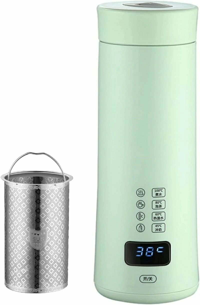 特徴】300Wハイパワーで6分で急速沸騰、8時間保温、450mlの大容量で飲料水のニーズを満たします。 【ポータブルデザイン】サイズが小さく、USBで給電され、持ち運びや保管が簡単で、旅行時にも持ち運ぶことができます。 サイズ：21.5*7...