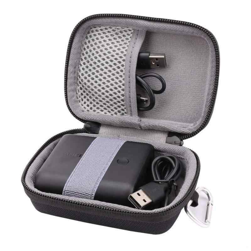 Anker PowerCore Fusion 5000 モバイルバッテリー USB充電器 対応 旅行自宅收納ケース-Aenllosi (black)専用保護収納ケース-Aenllosi-ハードケース ストレージバッグ 適用於 パワー・バンク...
