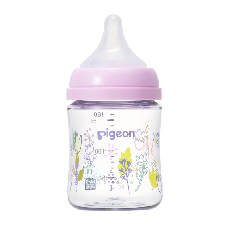 PIGEON ピジョン 母乳実感 哺乳びん 160ml 0ヵ月~ 軽くて割れにくいプラスチック製 flower garden ガラスの様なプレミアムな透明度(T-Ester)ガラスのような透明感の新プラスチック素材0カ月から。母乳実感乳首S...