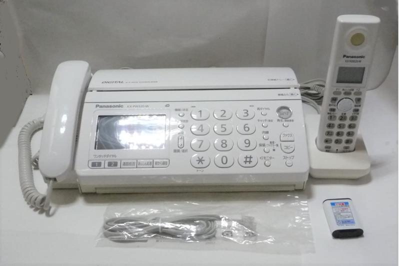パナソニック おたっくす デジタルコードレスFAX 子機1台付き ホワイト KX-PW320DL-W
