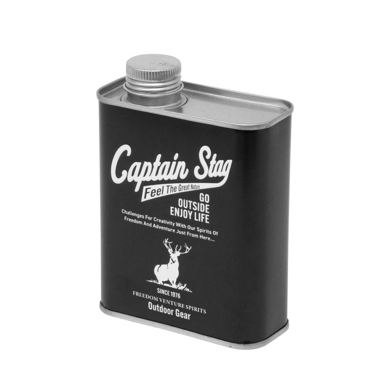 キャプテンスタッグ(CAPTAIN STAG) アウトドア 燃料入れ パラフィンオイル用 ブリキ缶 400 ブラック UM-1636製品サイズ:(約)幅99×奥行46×高さ133mm製品重量:(約)95g容量:(約)440ml材質:本体/錫...