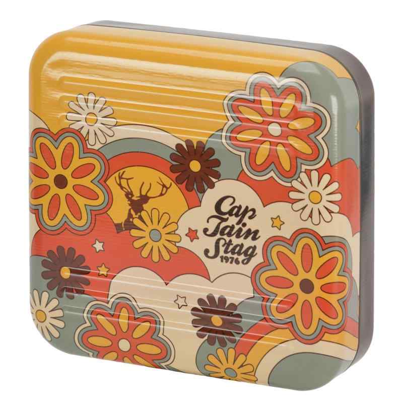 キャプテンスタッグ(CAPTAIN STAG) 蚊取線香入れ 蚊取線香スタンドケース レトロフラワー UM-1660組立サイズ:(約)139×136×厚さ52mm製品重量:(約)171gセット内容:本体×1、蚊取り線香スタンド(マグネット式...