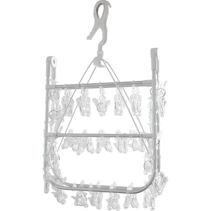 和平フレイズ 引っ張るだけで取り込める アルミ 角ハンガー 52ピンチ 予備ピンチ10個付 UVカット 割れにくいピンチ スタイルラボ AMJ-0712商品サイズ:約 幅77奥行×35×高さ36cm、重量:約813g本体(フレーム):アルミ...