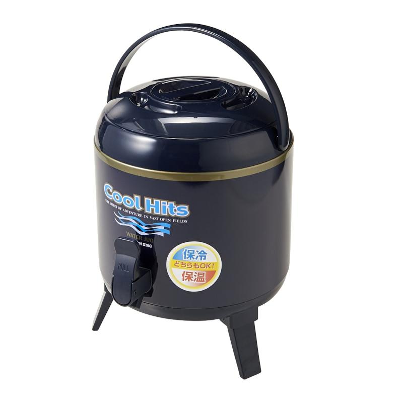 キャプテンスタッグ クールヒッツ ウォータージャグ 6L (ネイビー) M-5026サイズ(約):240×280×高さ315mm収納サイズ(約):240×270×高さ255mm実容量:5.5L重量(約):1.3kg保温効力(約):40度以上...