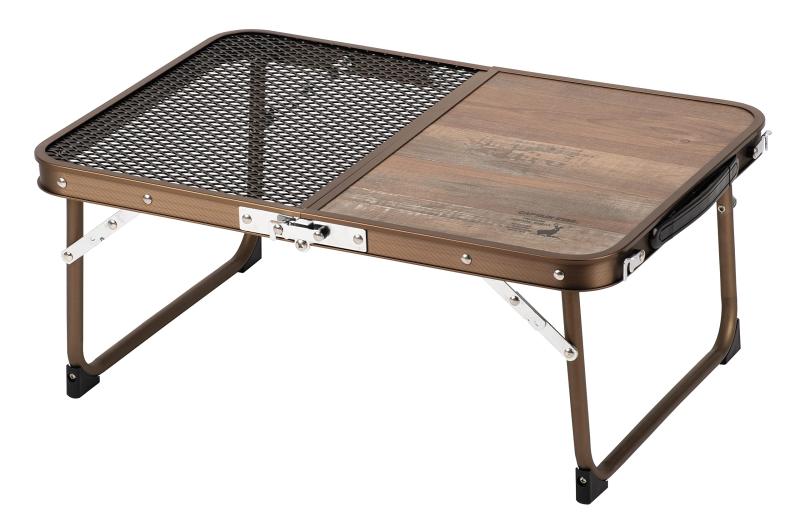 キャプテンスタッグ(CAPTAIN STAG) アウトドアテーブル テーブル ハーフメッシュテーブル アルミ製 ビストロ UC-578 (約)幅600×奥行400×高さ250mm組立サイズ:(約)幅600×奥行400×高さ250mm収納サイ...