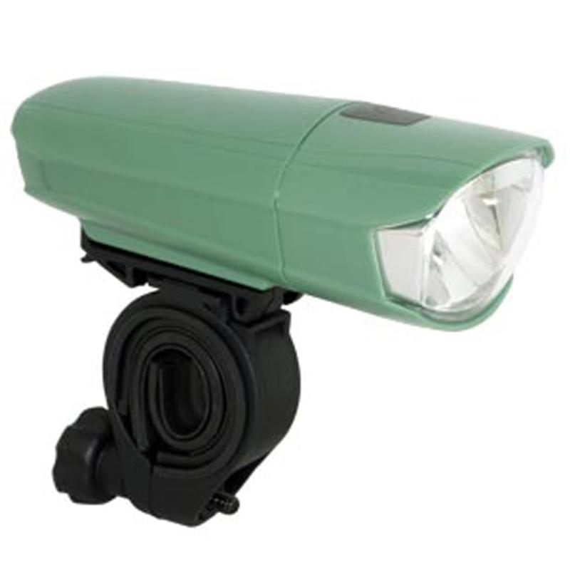 キャプテンスタッグ(CAPTAIN STAG) 自転車 ライト ヘッドライト LED 1LEDライト 213 [ 1WLED / 明るさ2000カンデラ / ワイド配光/上面カット/首振り機能付き ] JIS規格 ヴィンテージグリーン Y-...